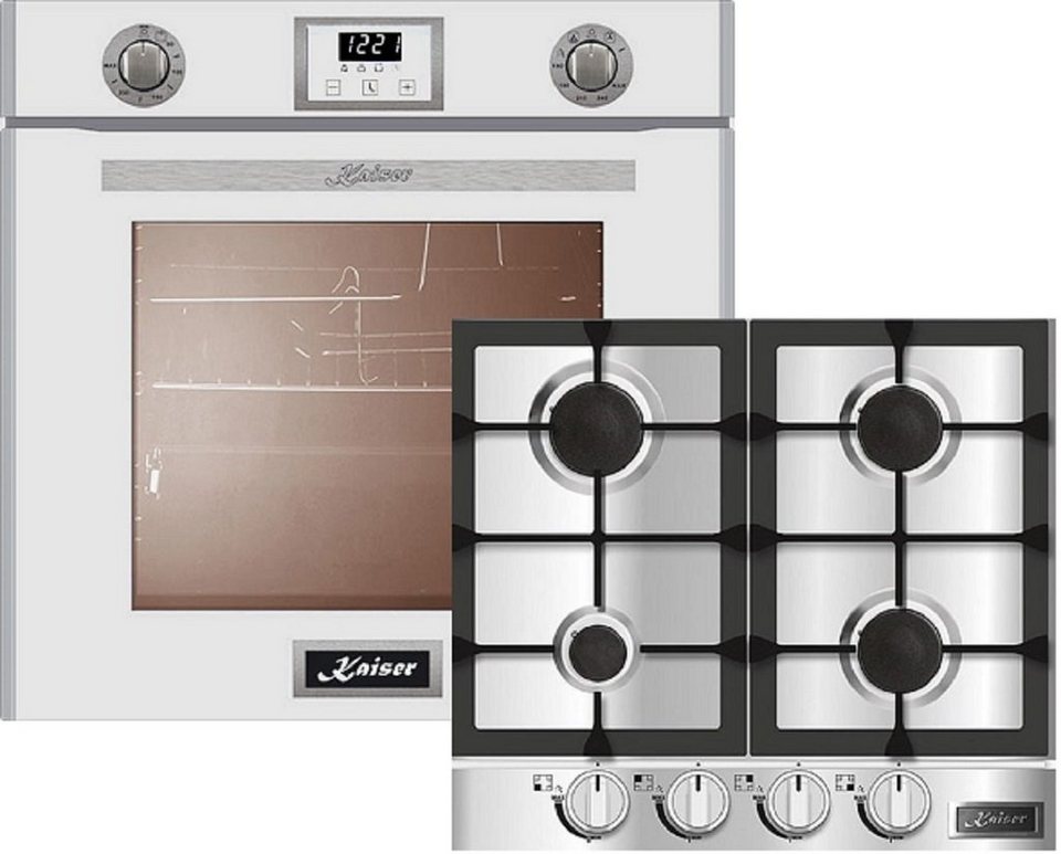 Kaiser Küchengeräte Backofen Set Eg 6374 W Kg 6357 Gas Backofen
