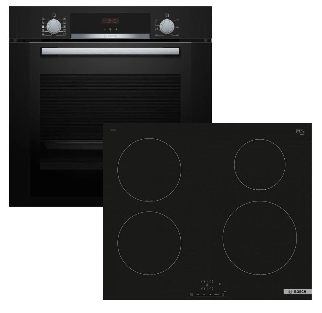 Bosch Backofen Set Kindersicherung Mit Induktionskochfeld Powerboost