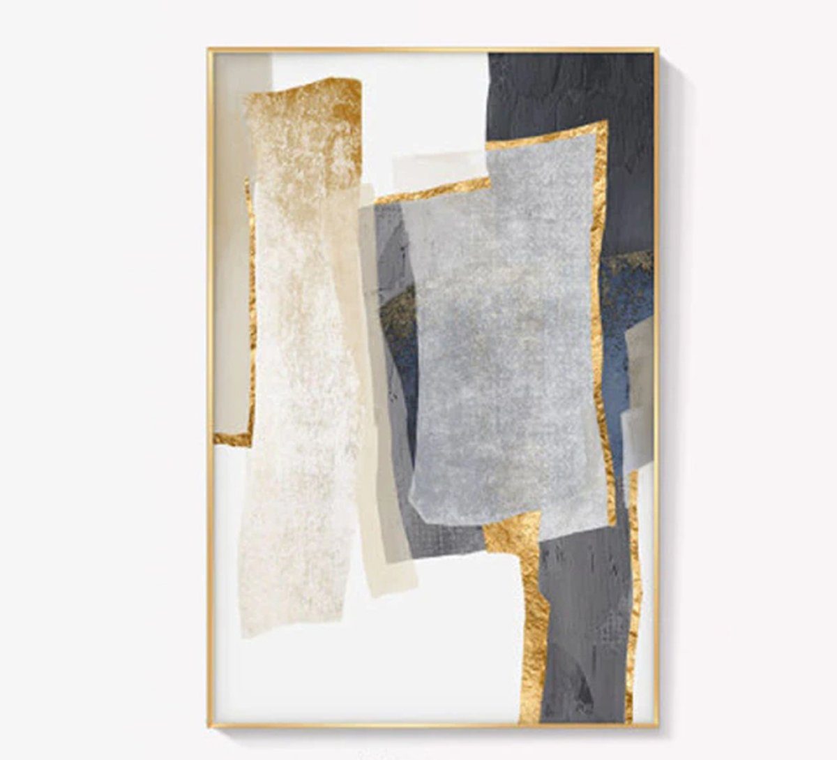 TPFLiving Kunstdruck (OHNE RAHMEN) Poster - Leinwand - Wandbild, Abstrakte Strukturen - (3 ...