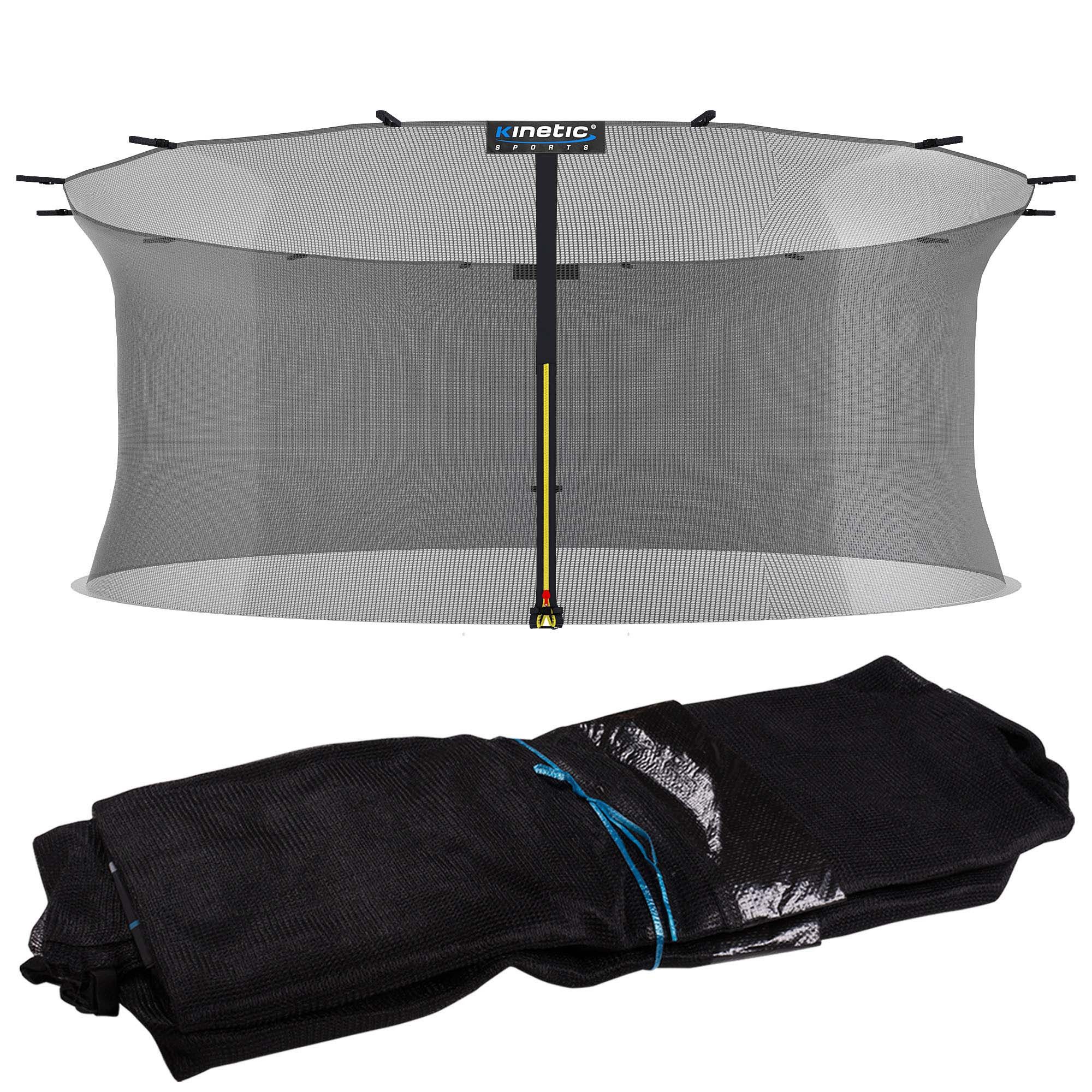 Kinetic Sports Trampolinnetz, Trampolin Sicherheitsnetz Ø 183/244/305/366/400/430/460/490 cm