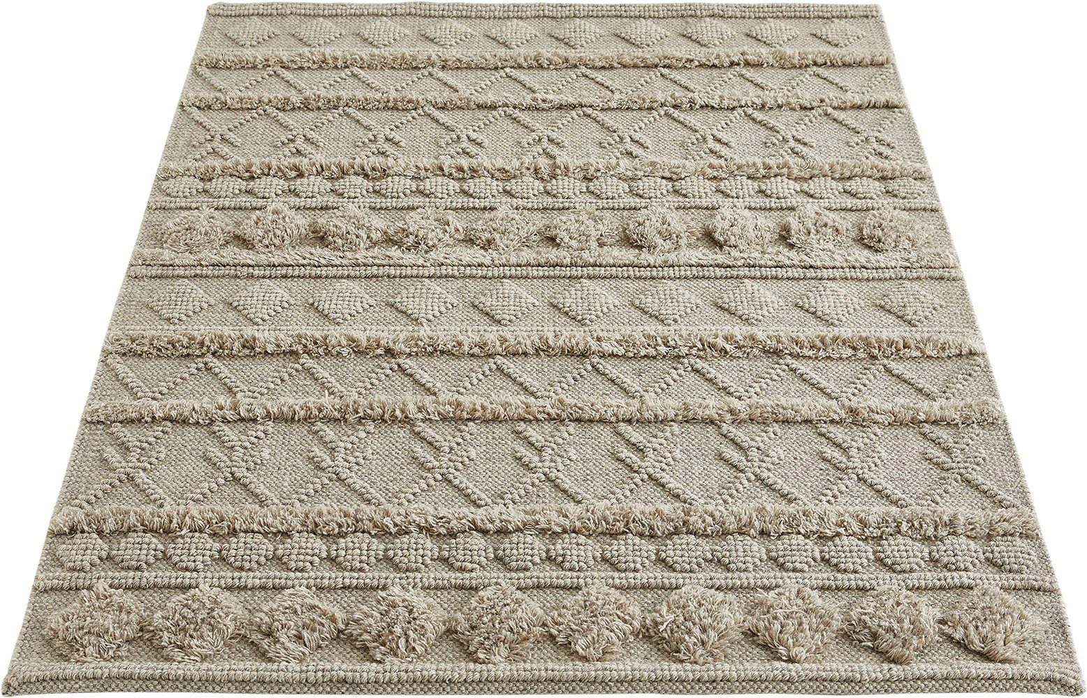 Wollteppich Hägga Luxor Living Rechteckig Höhe 15 Mm Handweb