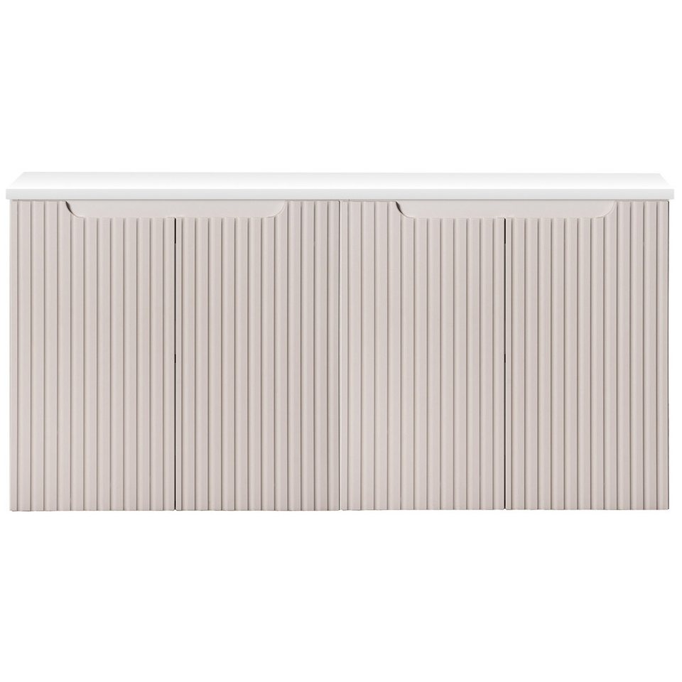 Lomadox Waschbeckenschrank Newport 56 Cashmere Waschtischunterschrank