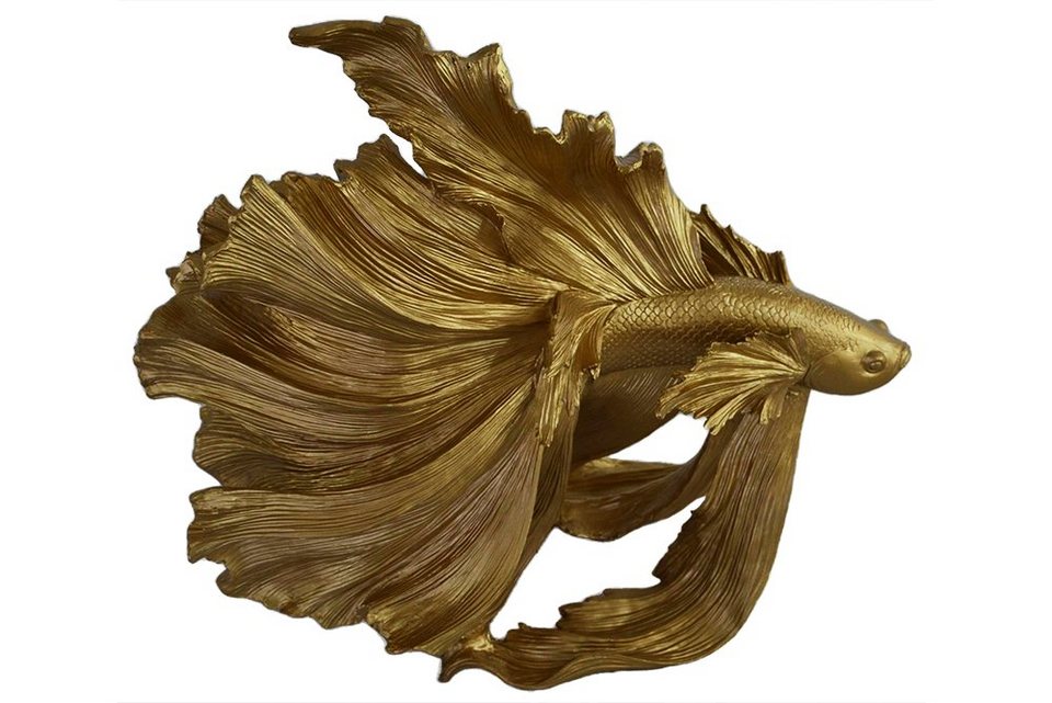 Riess Ambiente Tierfigur Crowntail 60cm Gold Einzelartikel 1 St