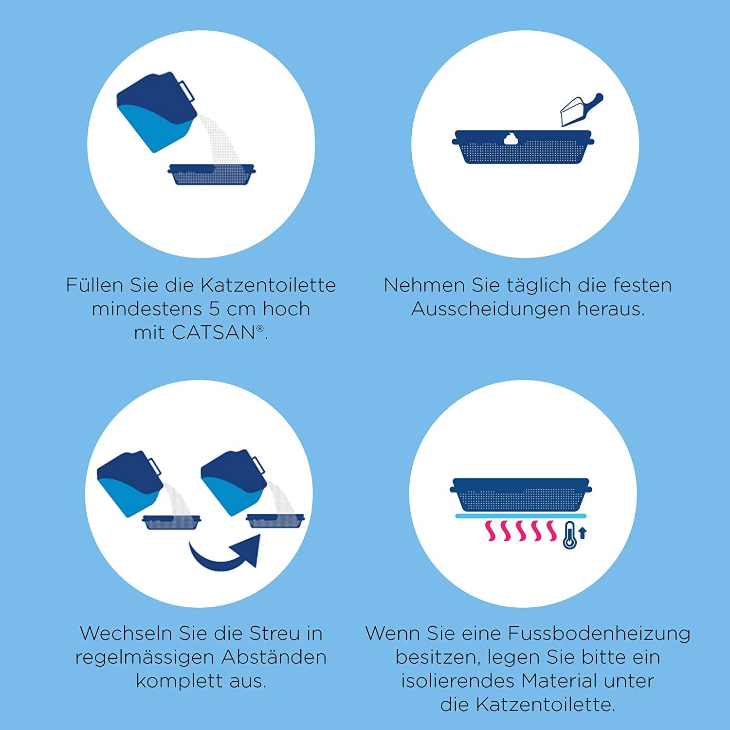 CATSAN Katzenstreu Hygiene Plus 9l, nicht-klumpend & geruchsbindend ...