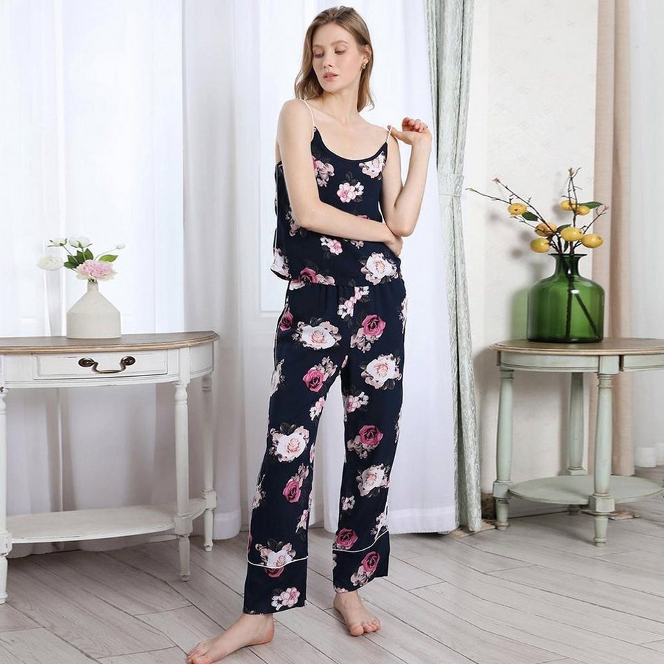 Aukuu Pyjama Pyjamas Pyjamas Für Damen Frühling Und Sommer Hosenträger