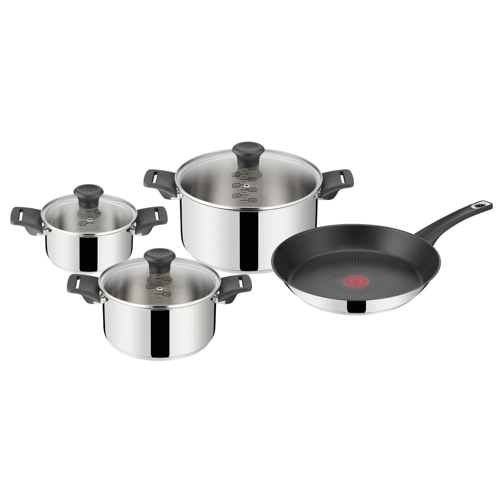 Tefal Topf Set Bratpfanne Kochtöpfe Deckel Alle Herdarten 7 Tlg