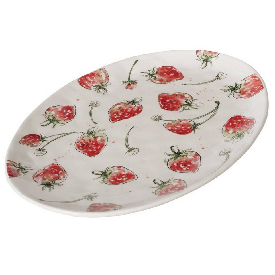 Boltze Gruppe Gmbh Servierplatte Strawberry Keramik 1 Stk Mit