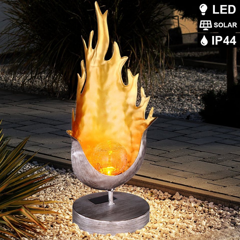 etc-shop LED Dekolicht, LED Solar Tisch Steh Lampe Flammen Design ... etc-shop LED Dekolicht, LED Solar Tisch Steh Lampe Flammen Design ...