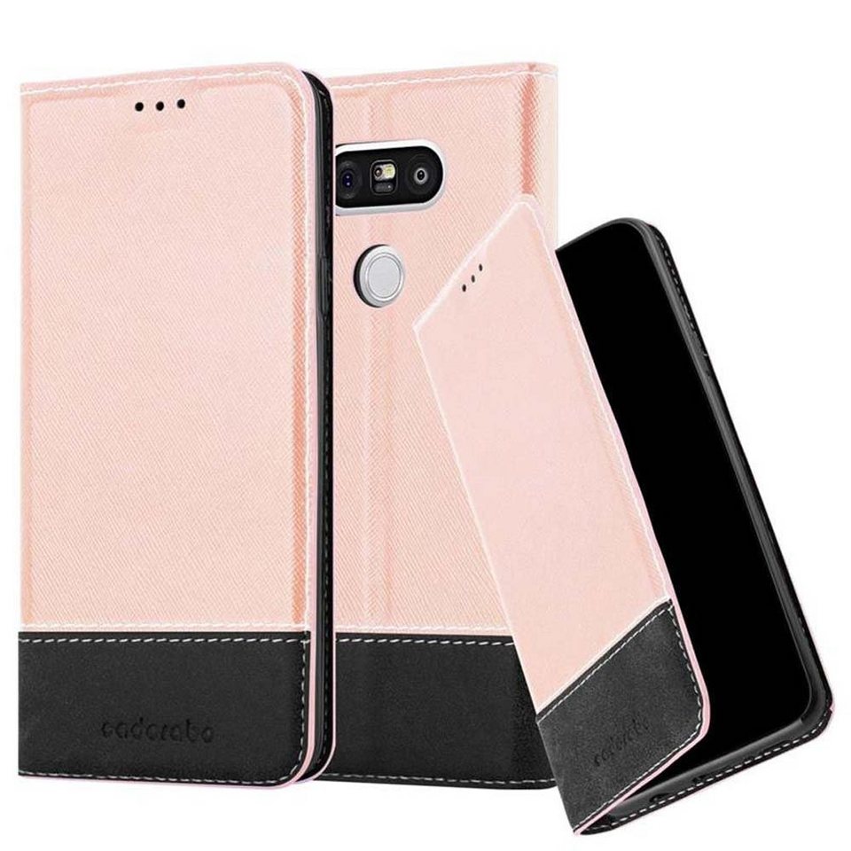 Cadorabo Handyhülle X Wallet Kunstlederkombi Lg G5 Klappbare Handy
