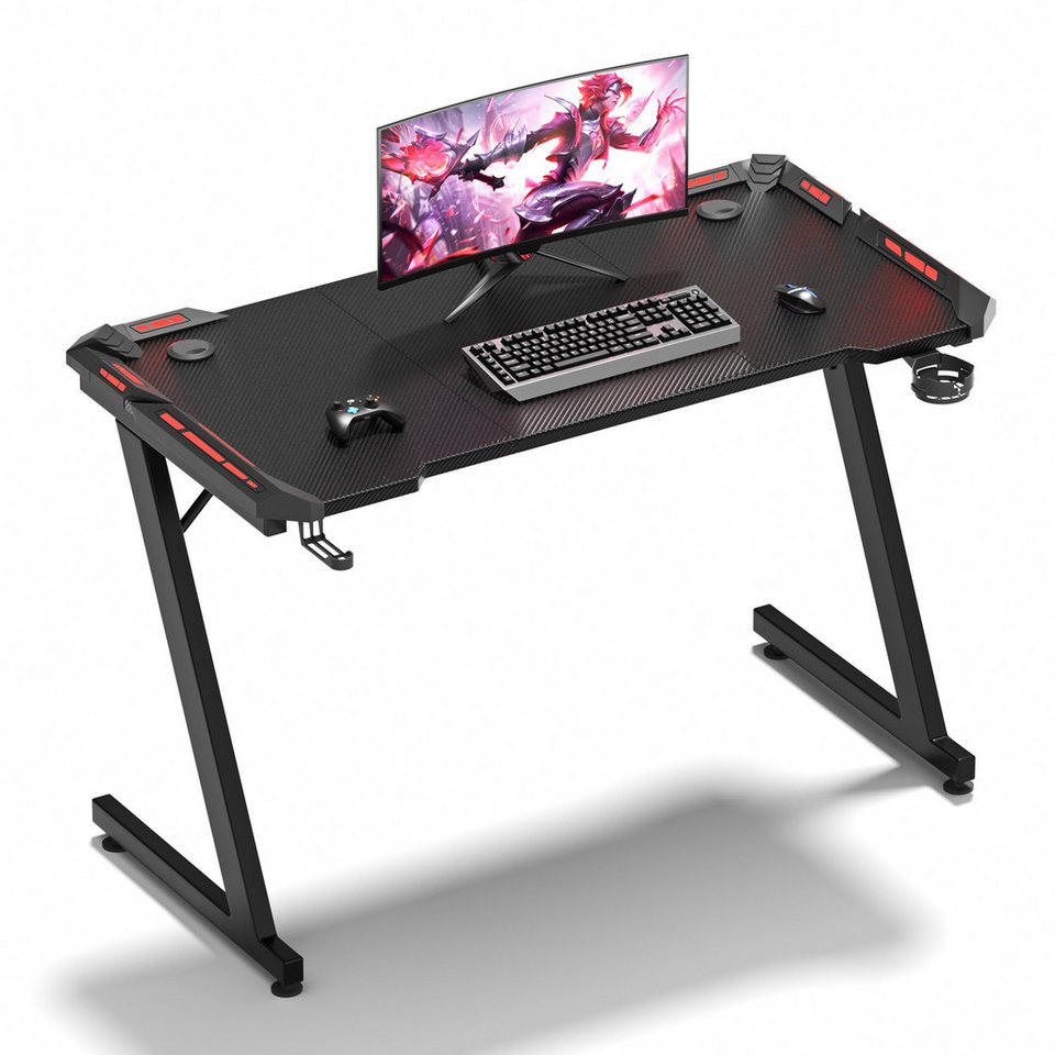 Gunji Gamingtisch Led Computertisch 120140160cm Eckschreibtisch