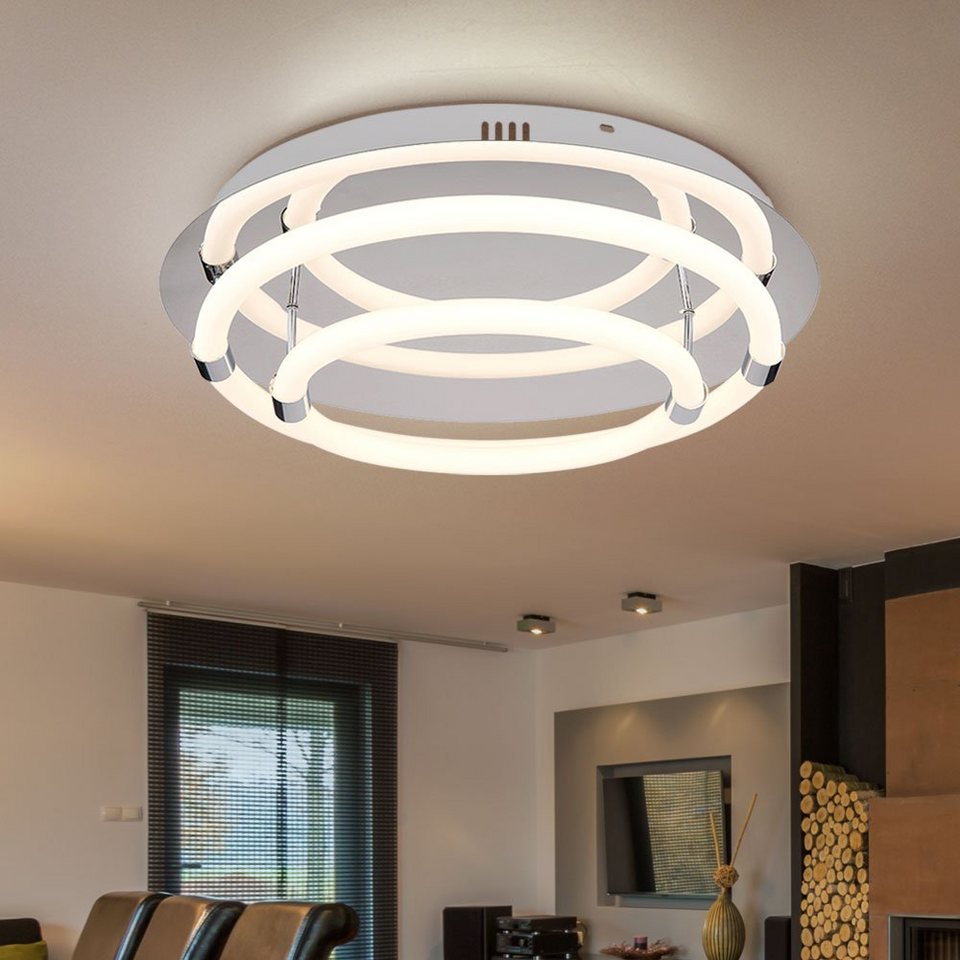 Globo Led Deckenleuchte Led Leuchtmittel Fest Verbaut Warmweiß Led