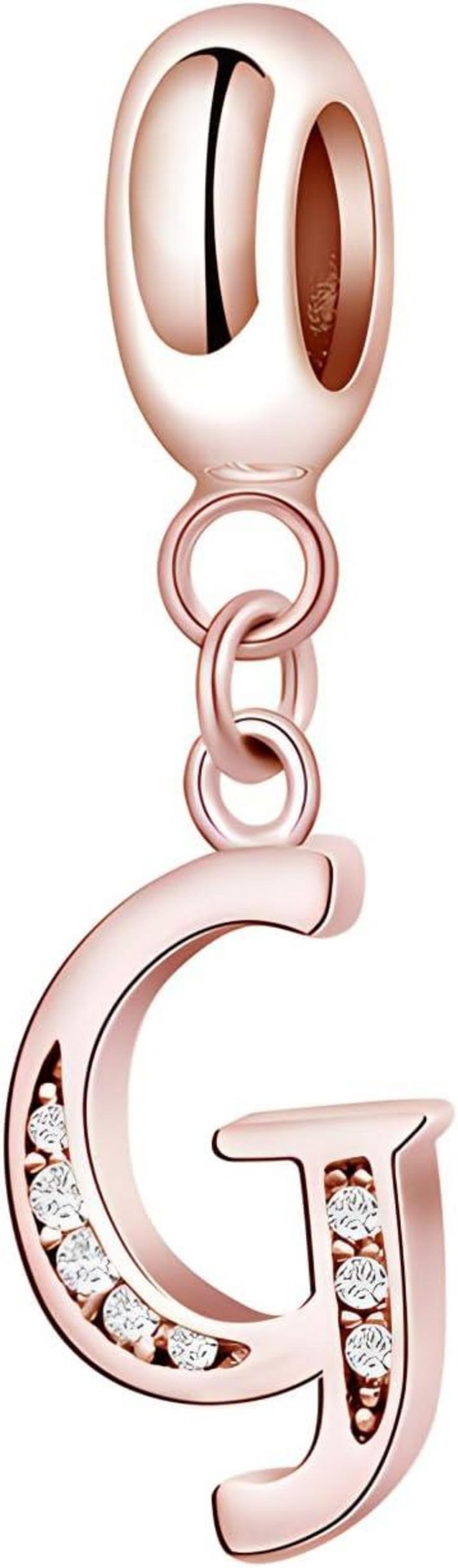 LuxusKollektion Kette und Anhänger Set Damen 925 Sterling Silber Charms Anhänger Buchstaben A-Z ...