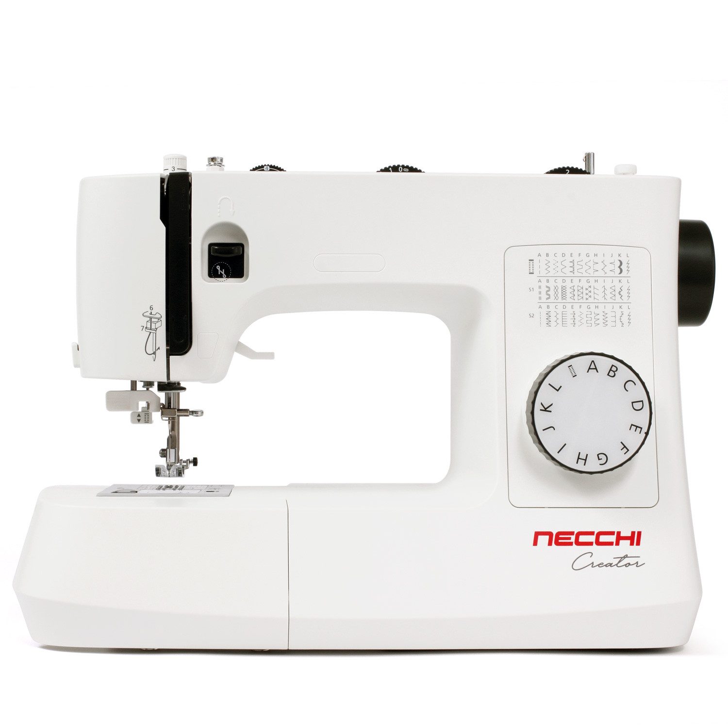 Necchi Nähmaschine C35 Creator, 37 Programme, Inklusive Rollenfuß und ...