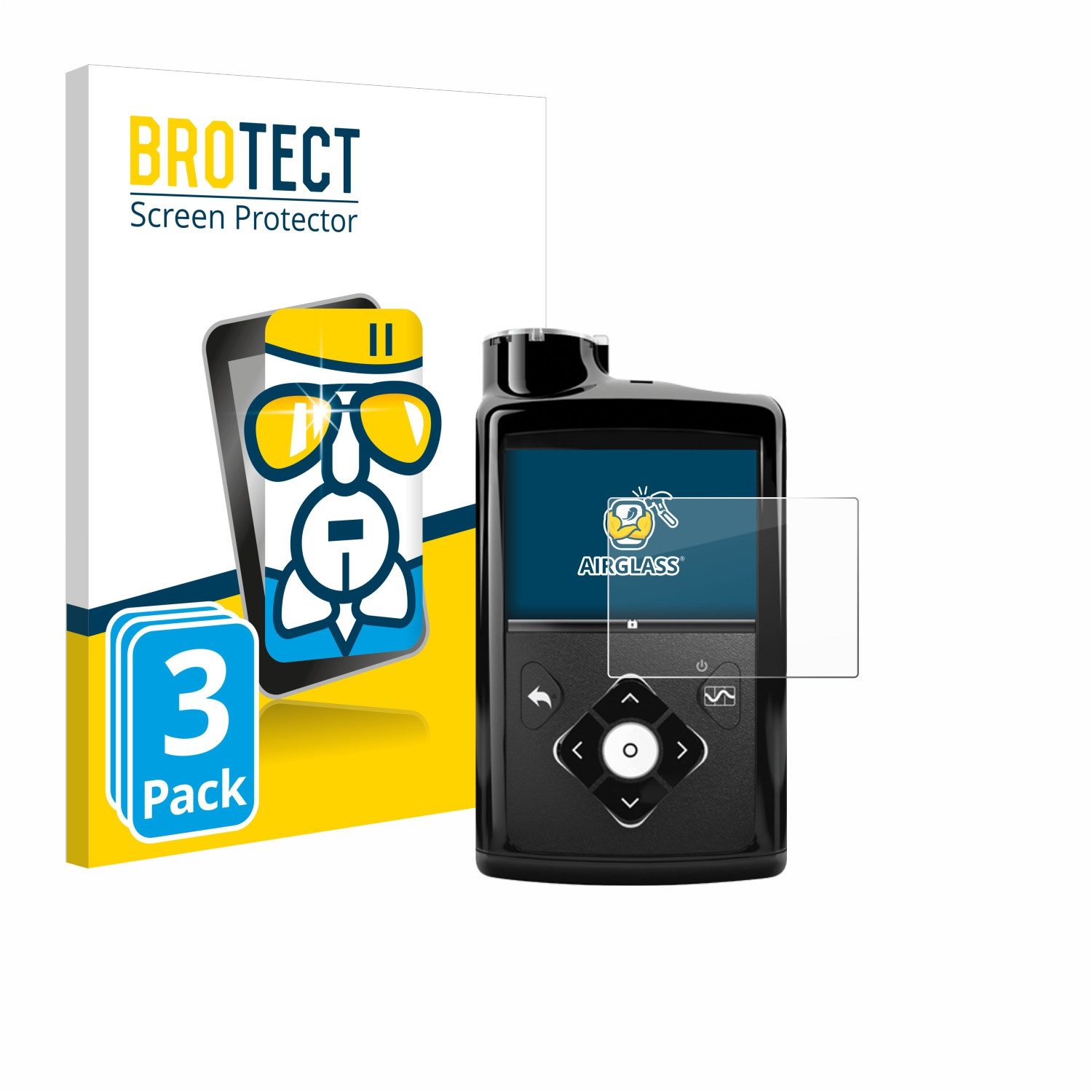 Brotect Displayschutzglas Schutzglas Für Medtronic Minimed 670g 3