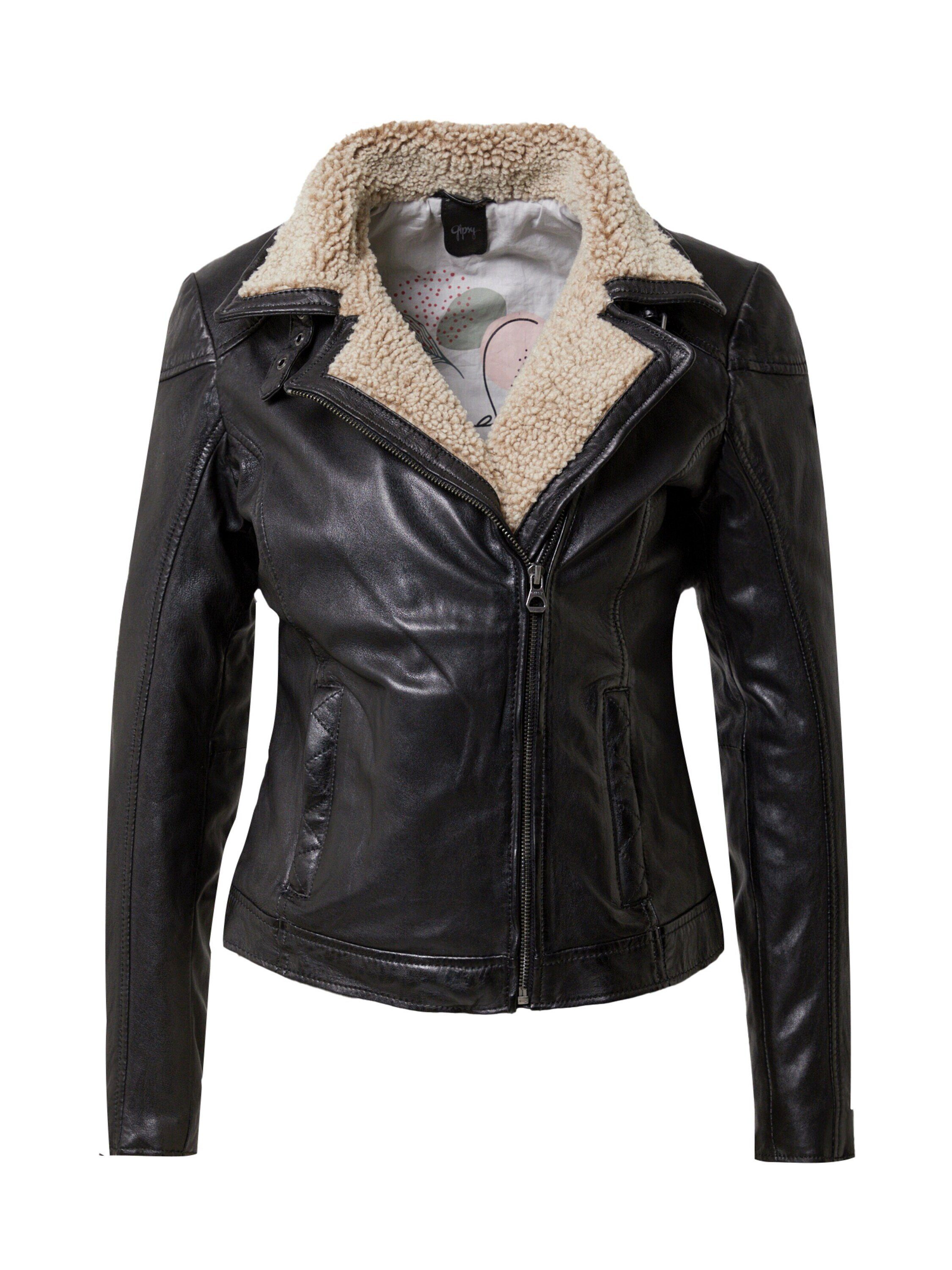 Gipsy Lederjacke Jenja (1-St), Seitliche Eingrifftaschen