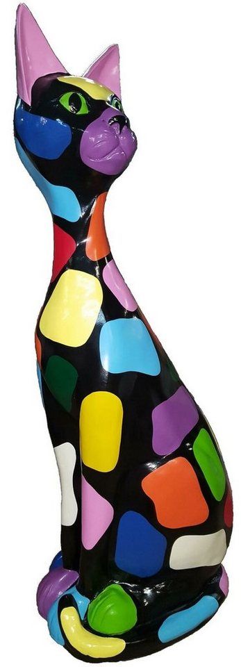 Jvmoebel Gartenfigur Katze Moderne Dekoration Statuen 95 Cm Skulptur