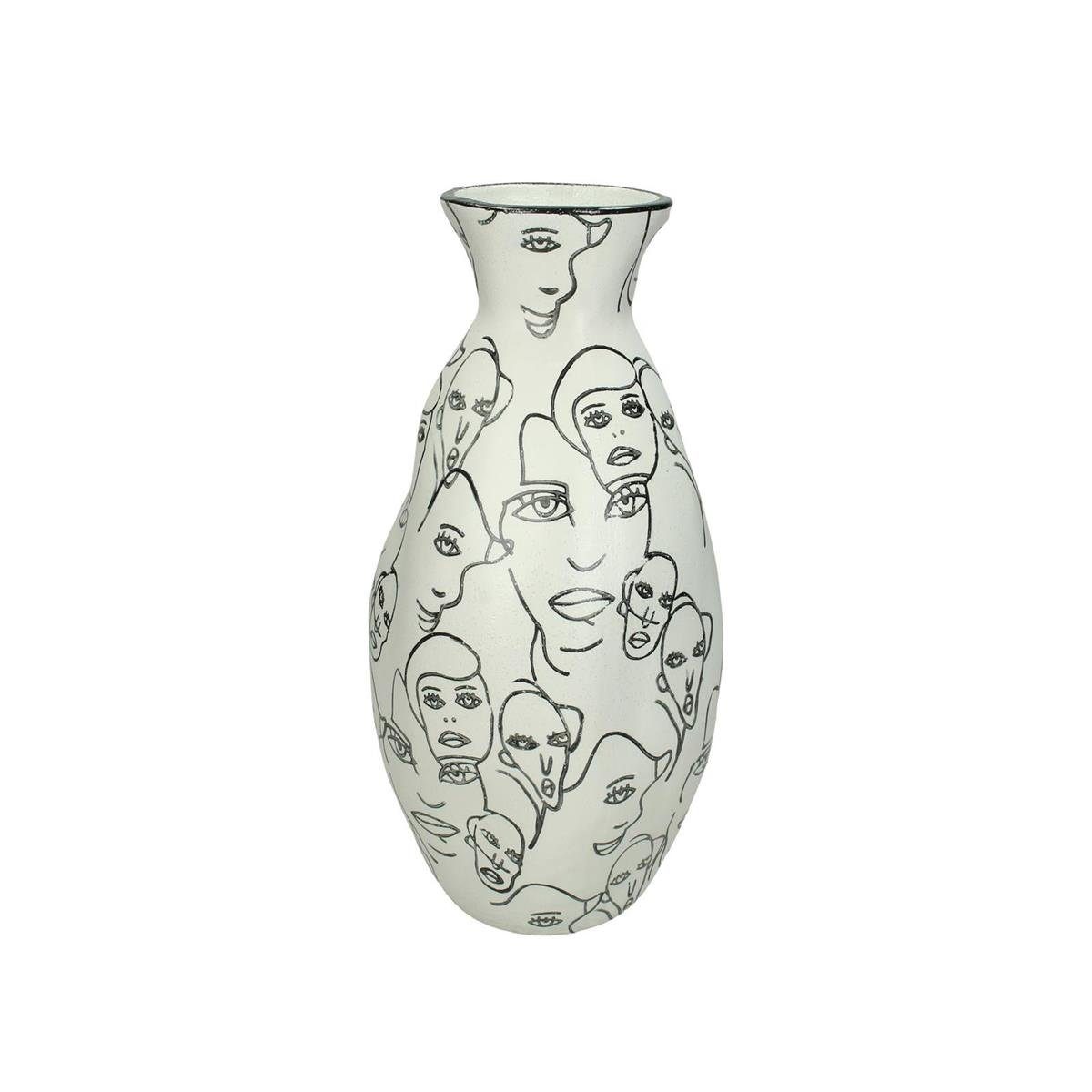 Tischvase Engelnburg Hochwertige Blumenvase Vase Gesichter Kein Set