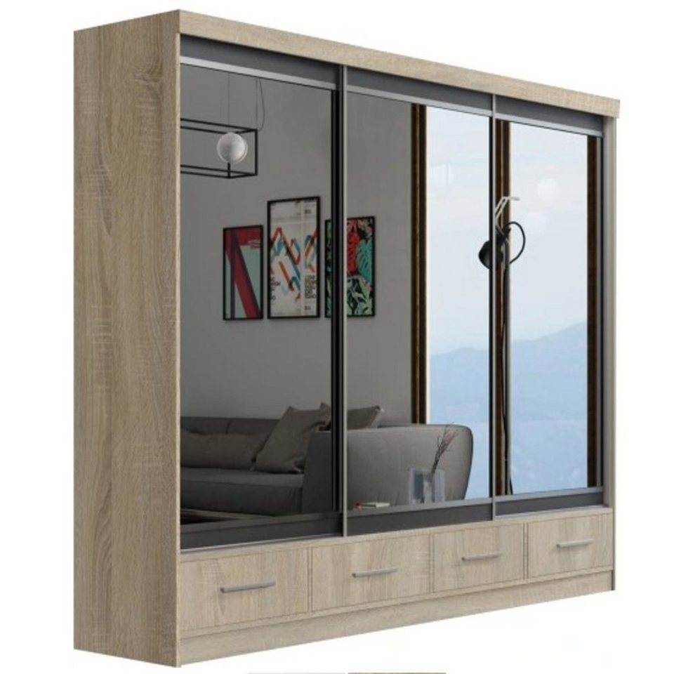 MOEBLO Kleiderschrank MARGOT (Schwebetürenschrank 2-türig Schrank ... MOEBLO Kleiderschrank MARGOT (Schwebetürenschrank 2-türig Schrank ...