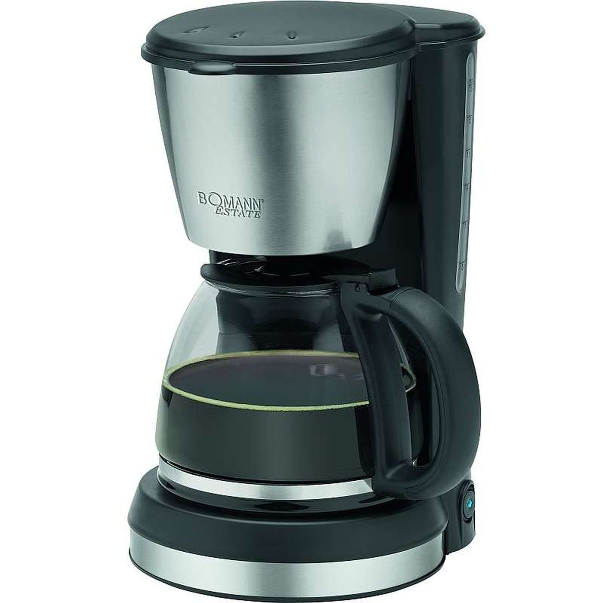 BOMANN Filterkaffeemaschine, BOMANN Kaffeemaschine Edelstahl Glaskanne ...