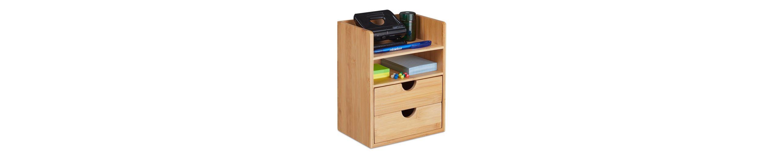 relaxdays Organizer »Schreibtisch Organizer aus Bambus« online kaufen ...