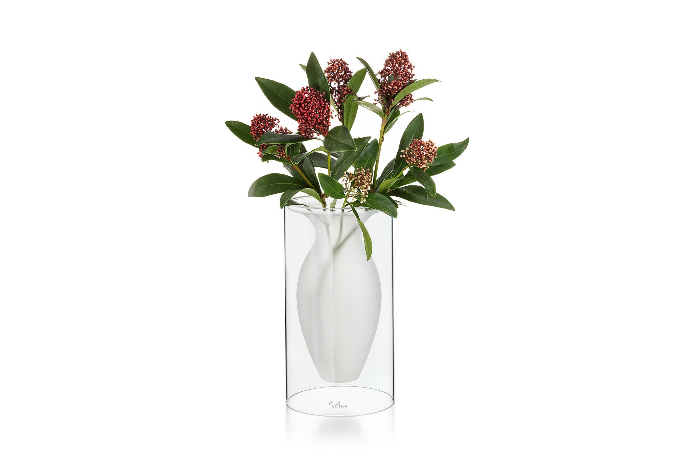 Philippi Design Tischvase Esmeralda Vase M Innen Mundgeblasene