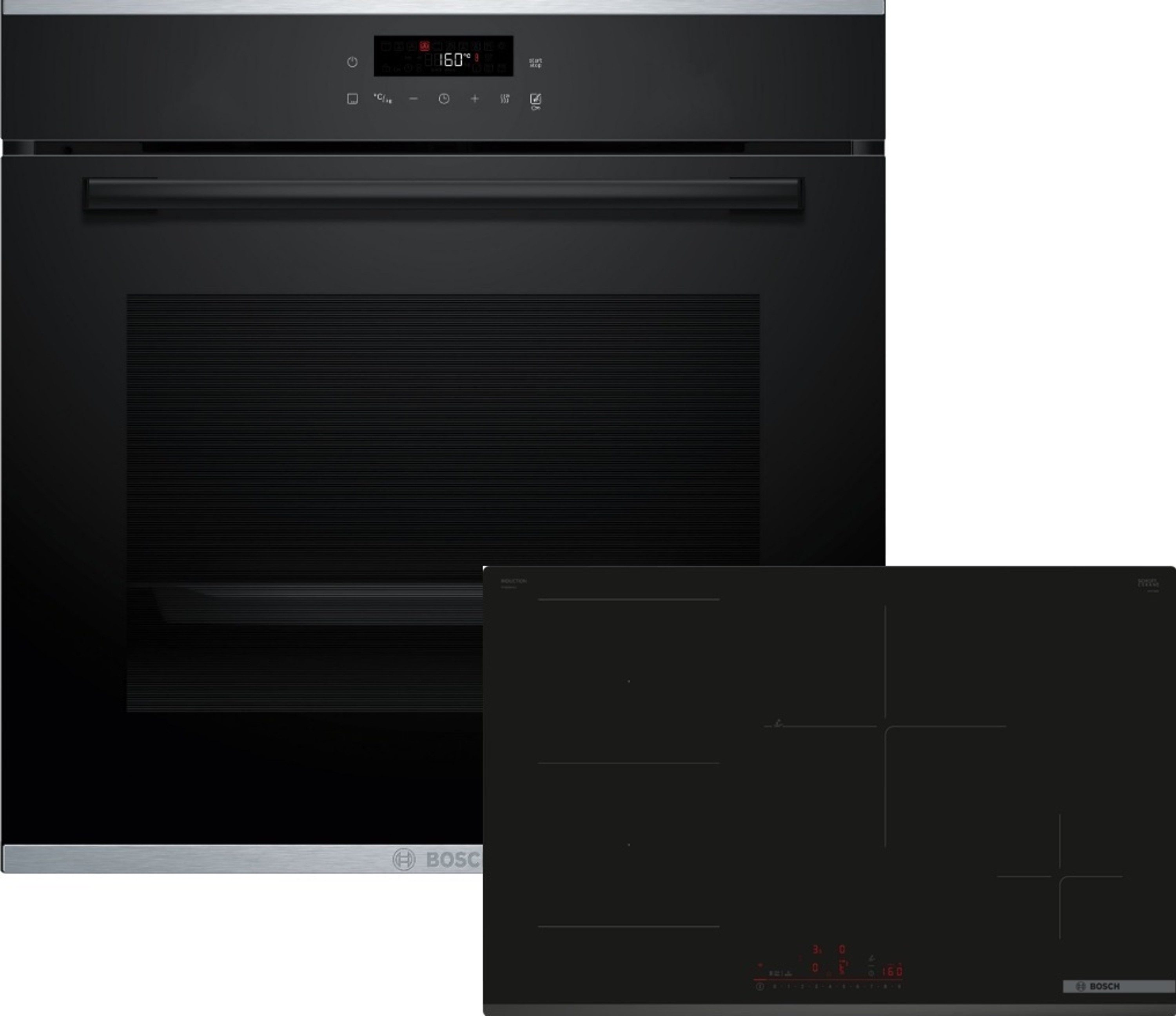 BOSCH Backofen-Set 4 HBA271BB3, mit nachrüstbar, AutoPilot, Halogen ...