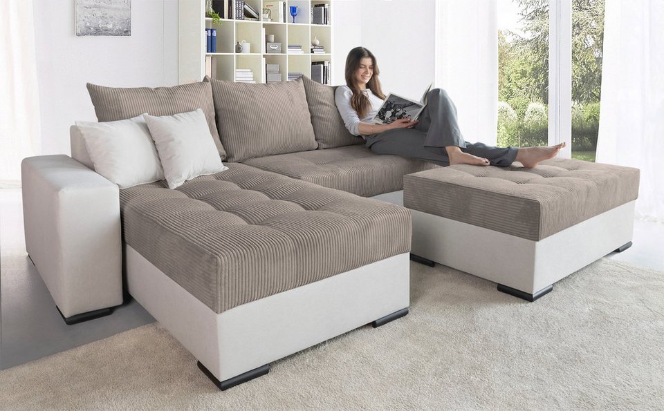 Collection Ab Ecksofa Josy L Form Mit Bettfunktion Und Bettkasten