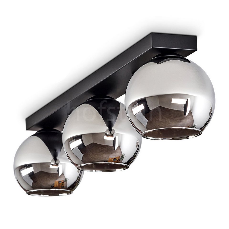 Hofstein Deckenleuchte Cesaro Moderne Deckenlampe Aus Metallglas In