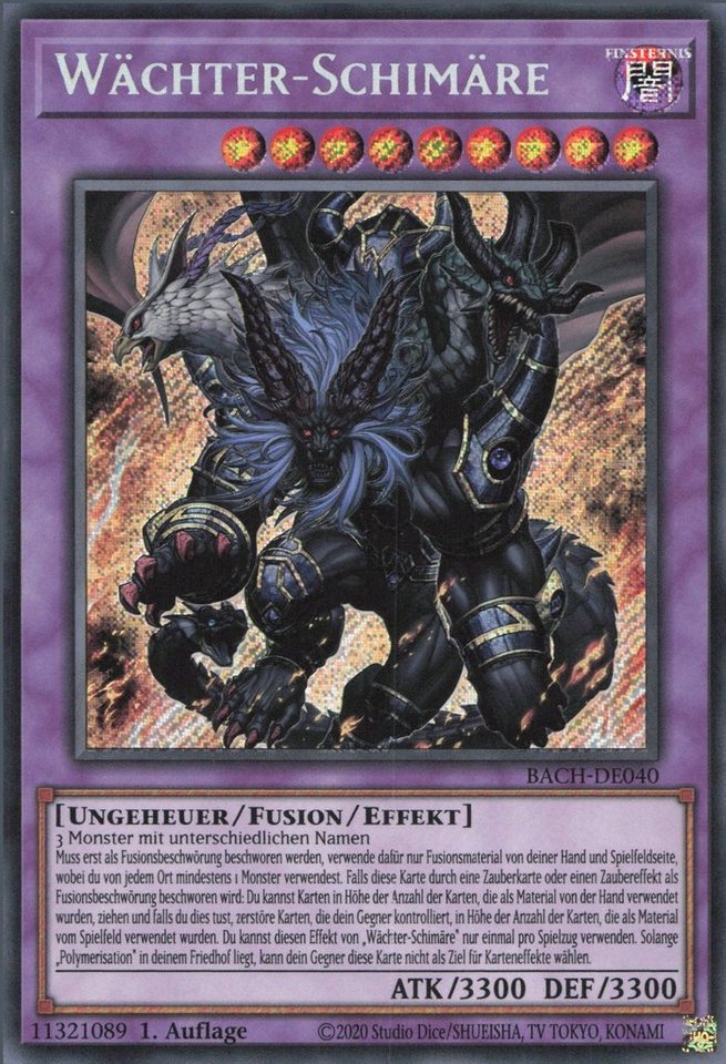 Recollectibles Sammelkarte Yugioh Karte Wächter Schimäre Deutsch Yu Gi