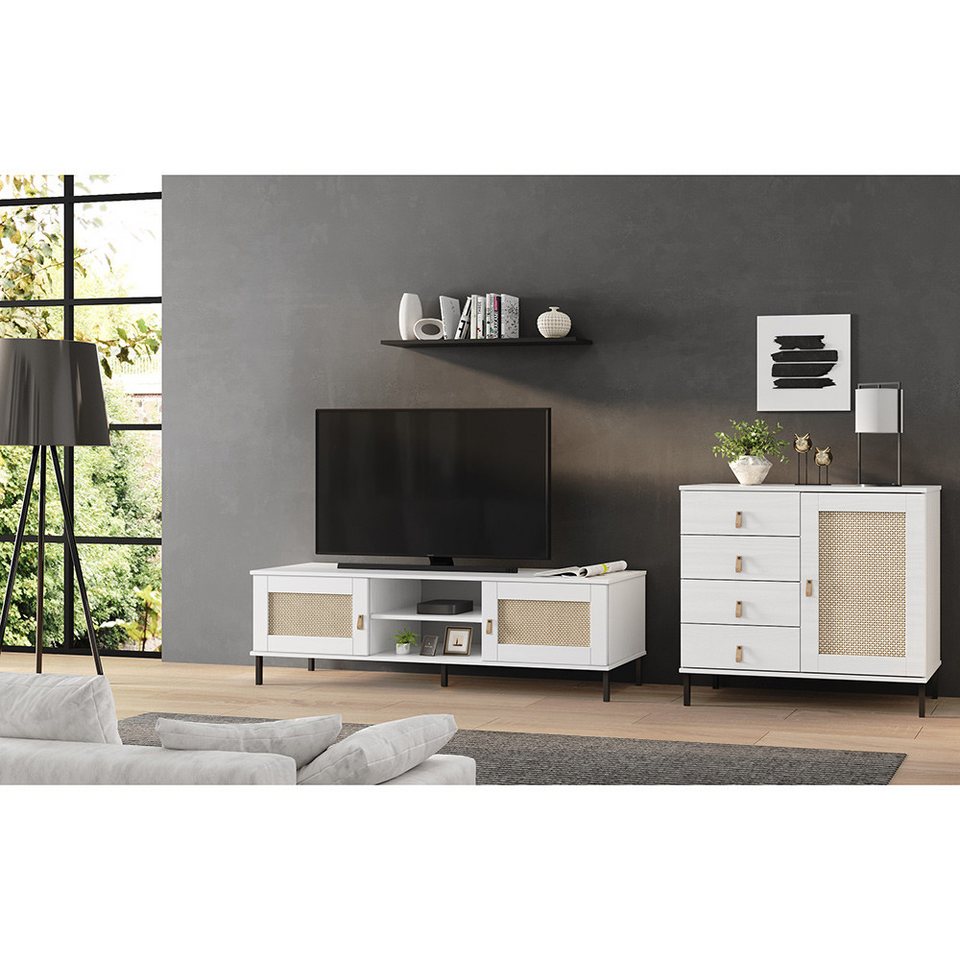 Lomadox Wohnzimmer Set Watford 69 Mega Spar Set 2 St Sideboard