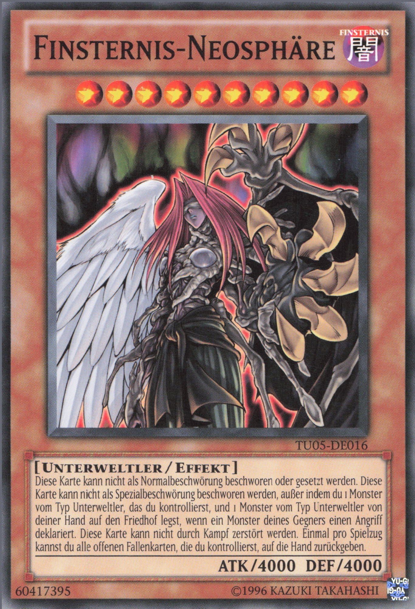Recollectibles Sammelkarte Yugioh Karte Finsternis Neosphäre Deutsch