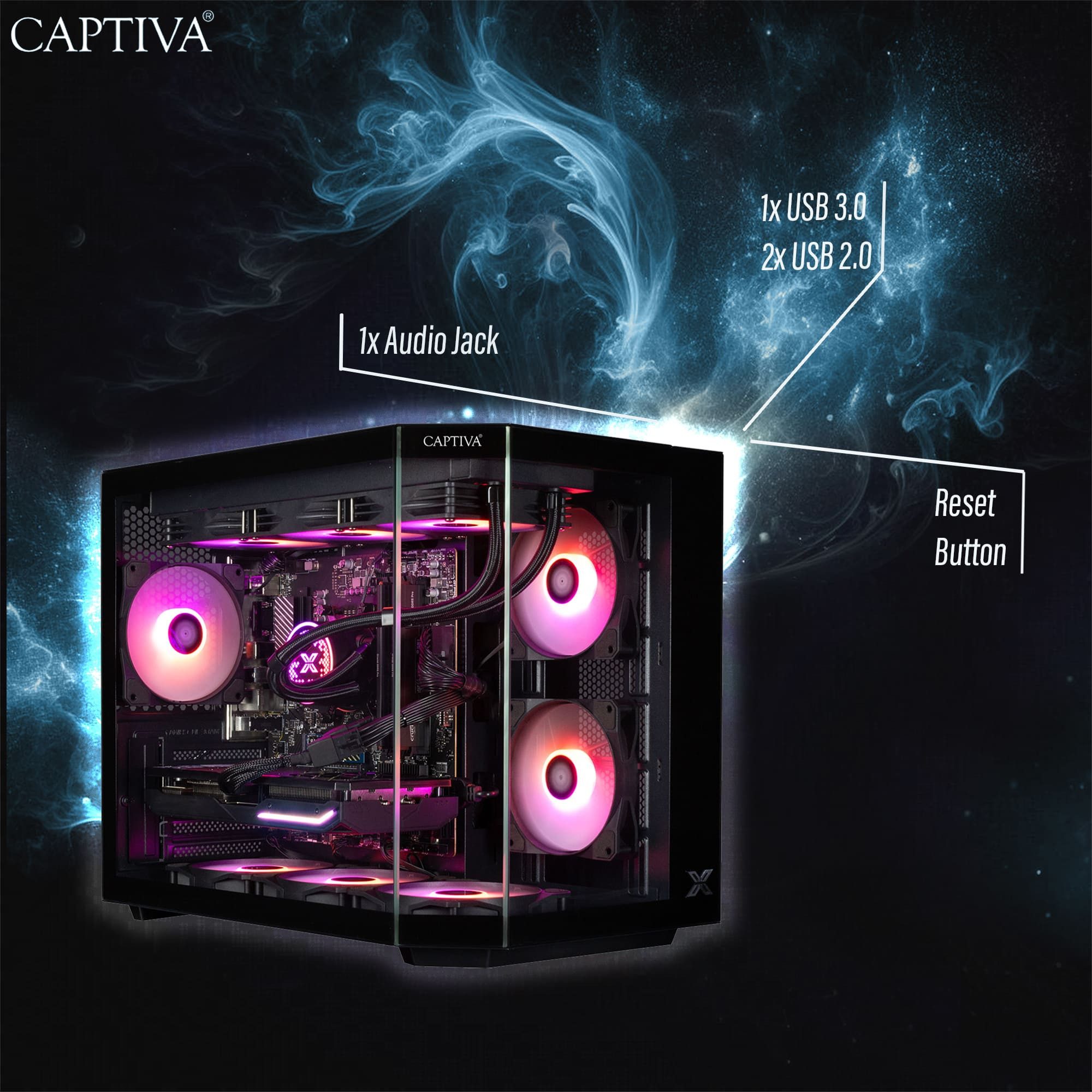 CAPTIVA Highend Gaming R10-3074 PC (AMD Ryzen 7 7800X3D, Radeon™ RX ...