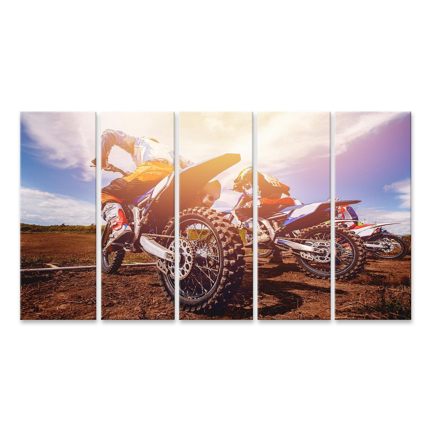 Islandburner Leinwandbild Bild Auf Leinwand Dreckiges Fahrrad Team