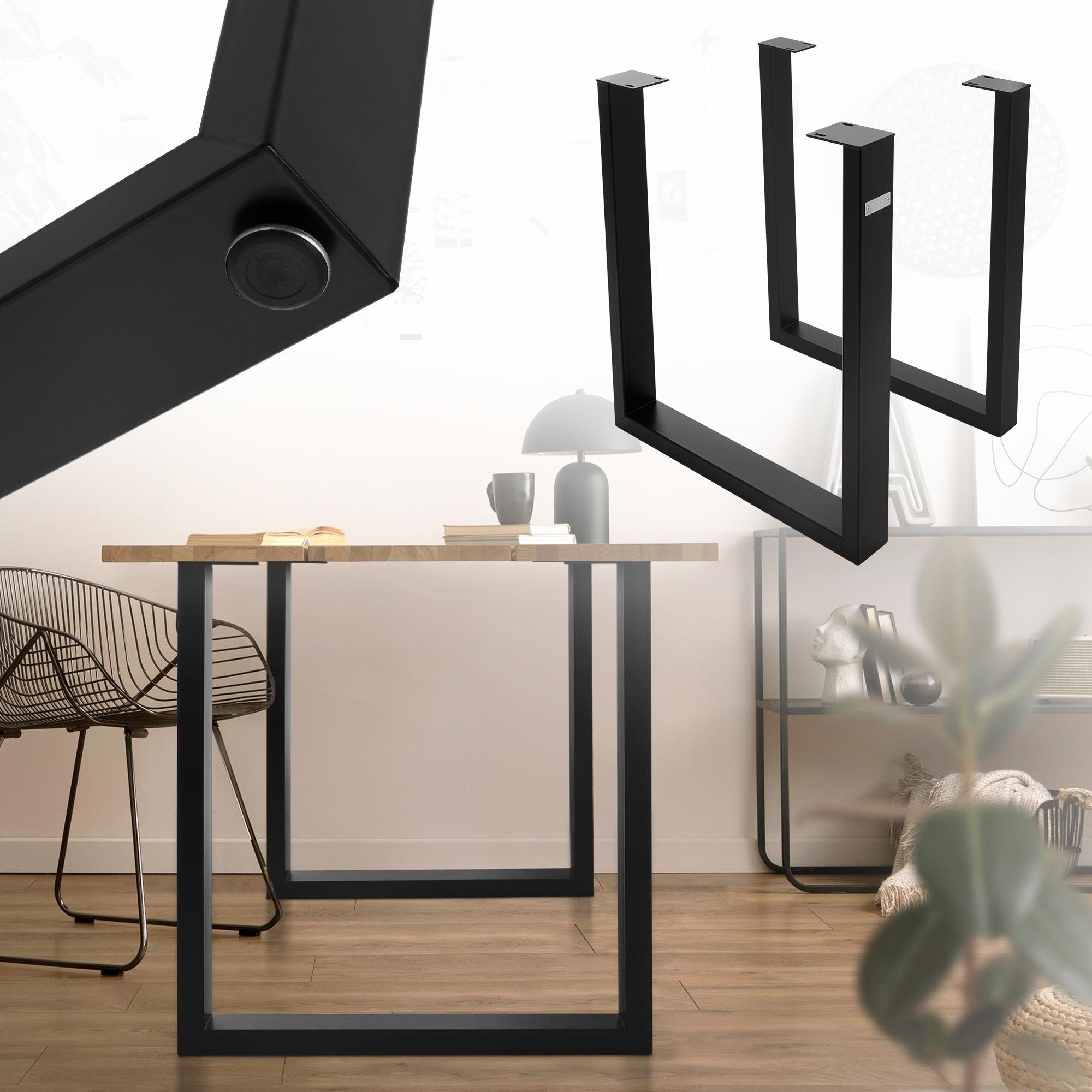 Ml Design Tischbein 2er Set Tischgestell Aus Metall Industrial Design