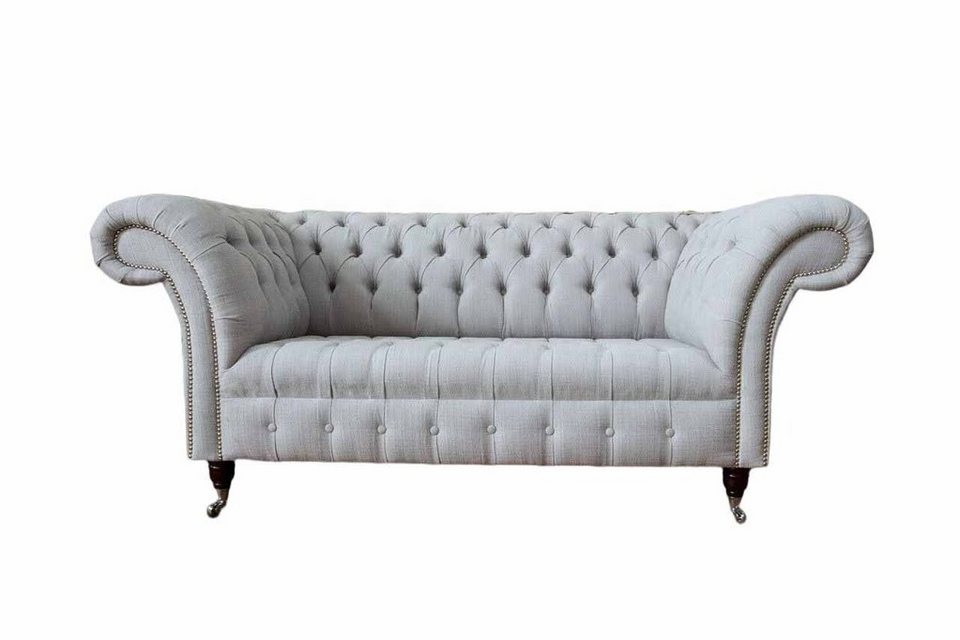 Jvmoebel Sofa Chesterfield Luxus 2 Sitzer Couch Polster Sofa Textil