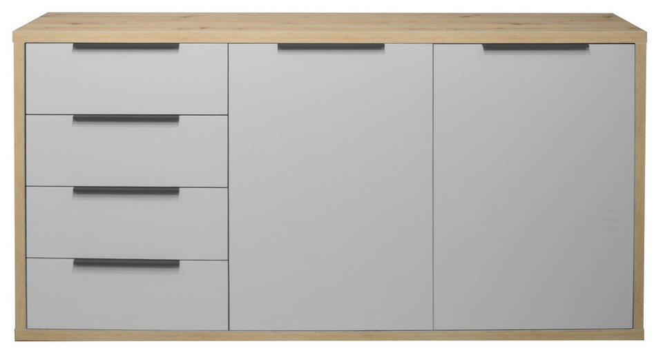 Freiraum Sideboard Clyde In Asteiche Kreidegrau Matt Lack