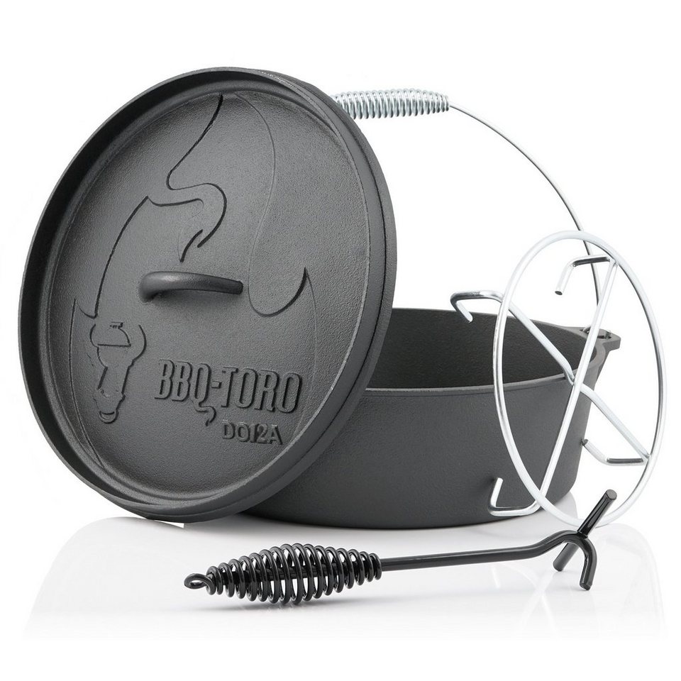 Bbq Toro Grilltopf Dutch Oven Do12ax 107 L Alpha Gusseisen Kochtopf Gusstopf Gusseisen 4 Tlg