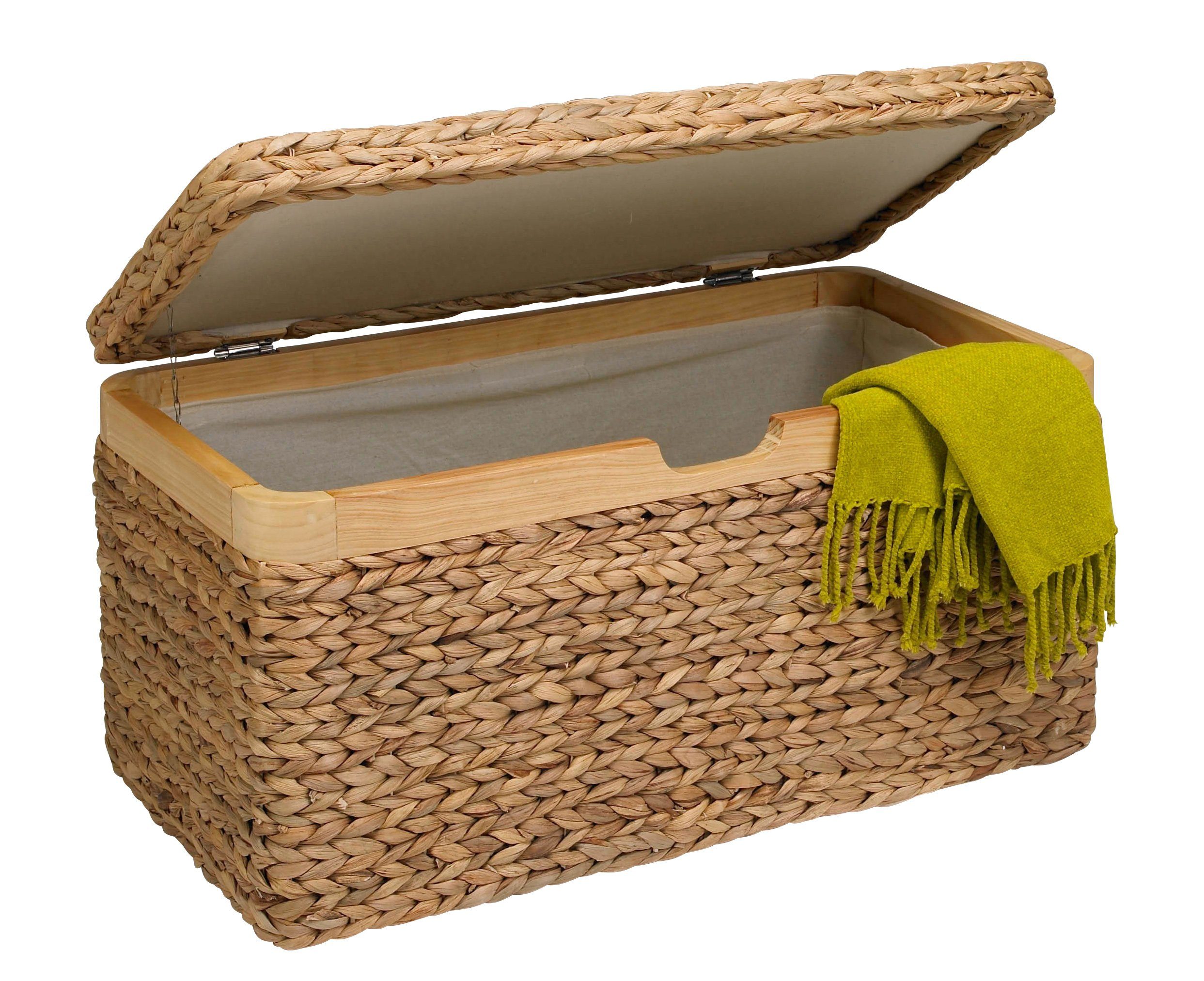 Artra Truhe Truhe Mit Klappdeckel Wasserhyazinthe Beige Weihnachten 1 St