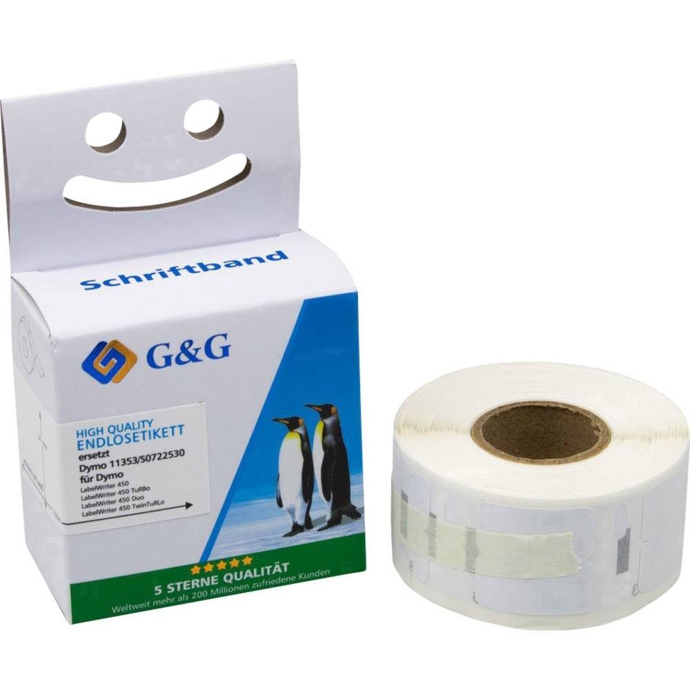 G&G Etiketten, Etikettenformat 13 x 25 mm