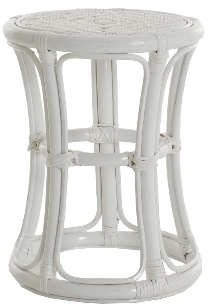 Krines Home Sitzhocker Hoher Rattan Hocker Rund Sitzhocker aus echtem ...