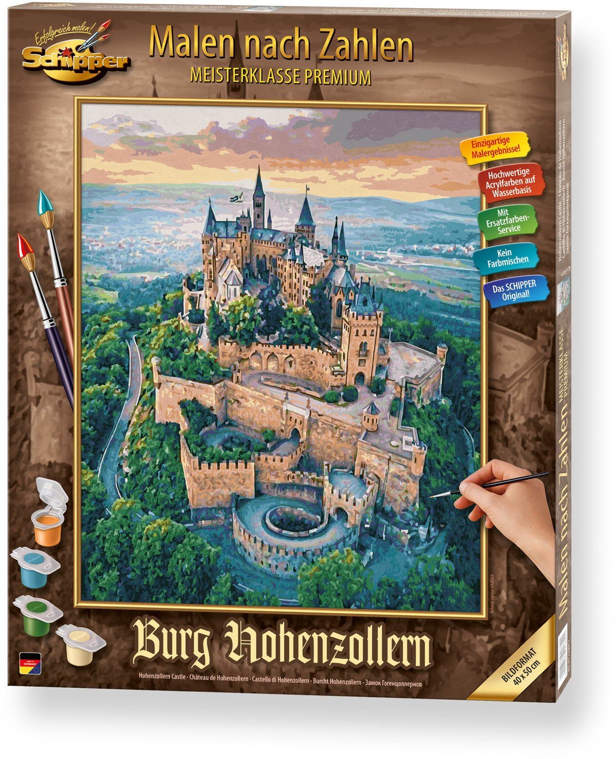Schipper Malen nach Zahlen Malen nach Zahlen Master Class 40x50cm Burg Hohenzollern 609130882