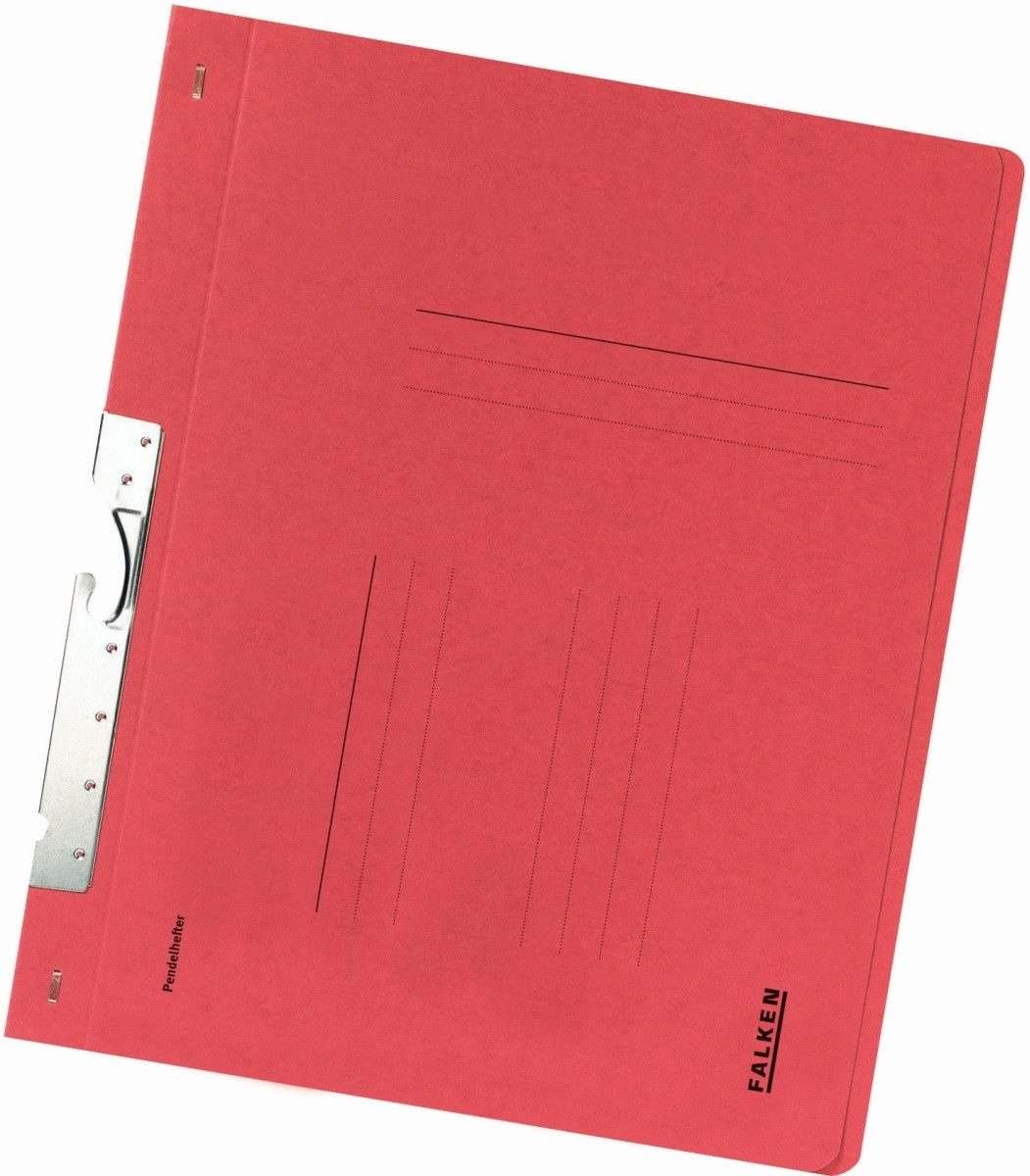 Falken Hefter Pendelhefter A4 Manila-RC-Karton 250g/qm Amtsheftung rot