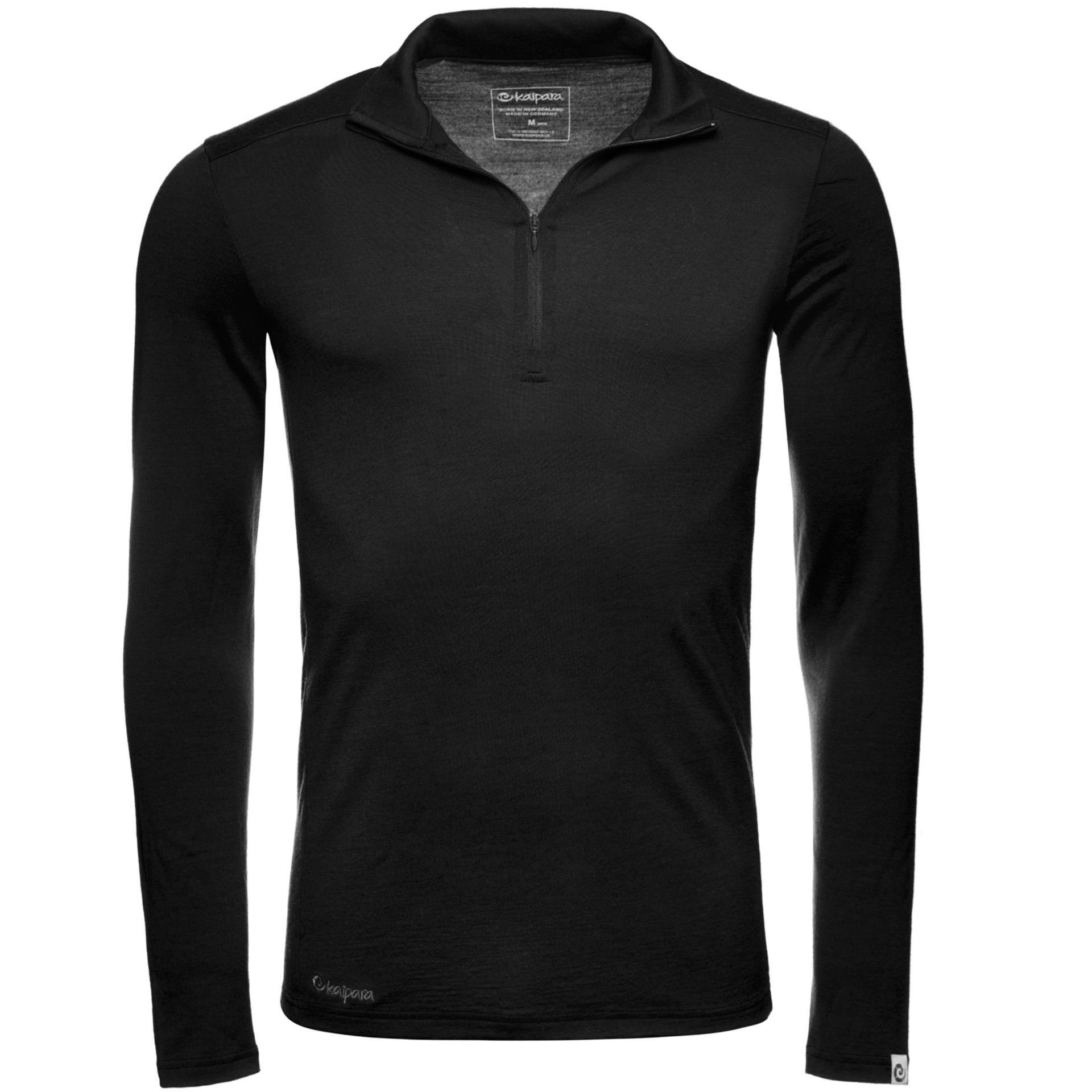 Kaipara Merino Sportswear Langarmshirt Merino Zip Neck Herren