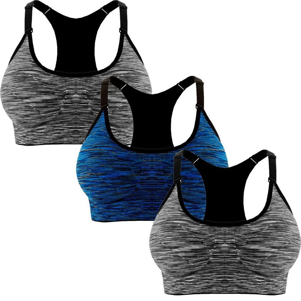 Libella Set Sport Bh 3714 3er 3er Pack Sport Bh Mit Verstellbare Träger