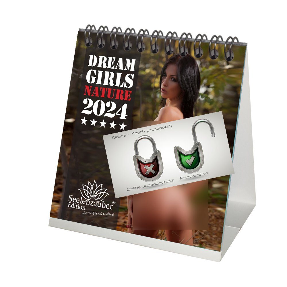 Seelenzauber Erotikkalender Sexy Nature Girls Kalender Für 2024 Format 10cm X 10cm Erotik Wald