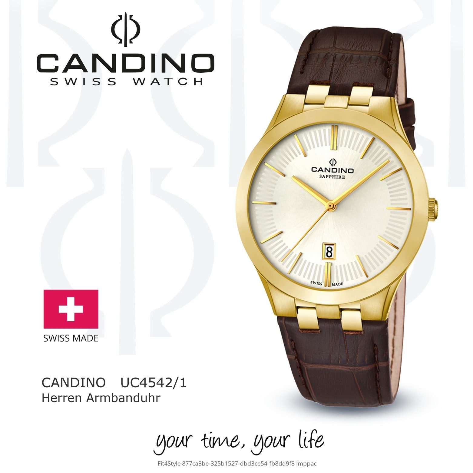 Candino Quarzuhr Candino Herren Quarzuhr Analog C4542/1, (Analoguhr ...
