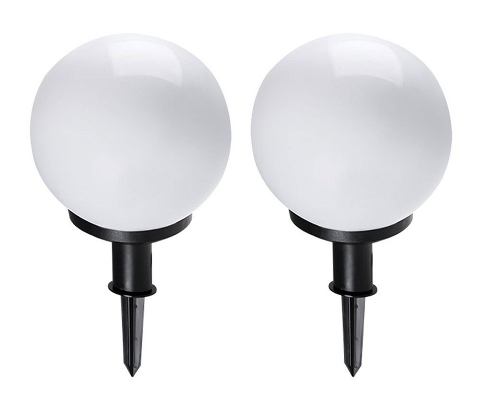 Etc Shop Led Gartenleuchte 2er Set Gartenleuchte Kugellampe