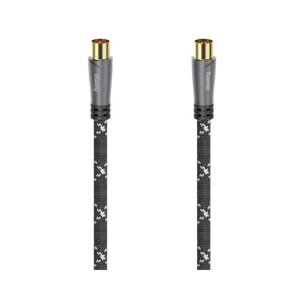 Hama Hama Antennen-Kabel 120 dB 10m Koax-Stecker/Kupplung Elektro-Kabel ...