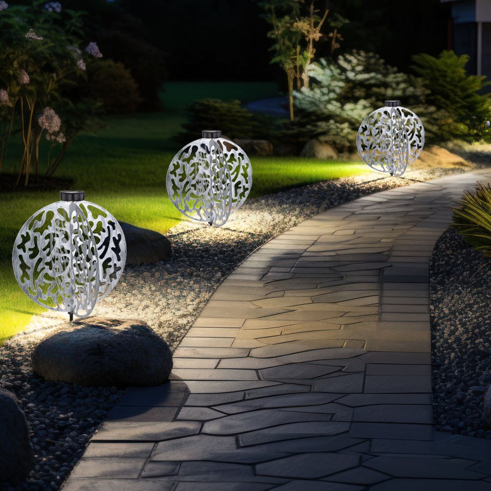 Globo Led Solarleuchte Led Leuchtmittel Fest Verbaut Warmweiß 3x