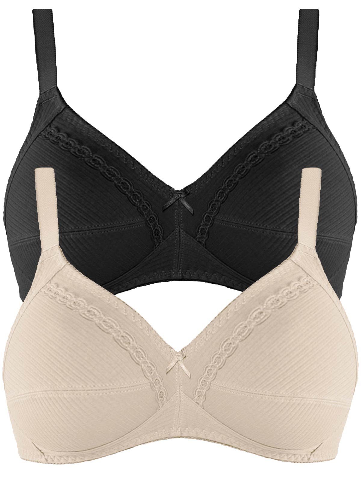 Naturana Set Soft Bh 2er Sparpack Baumwoll Soft Bh Natural 2 Tlg